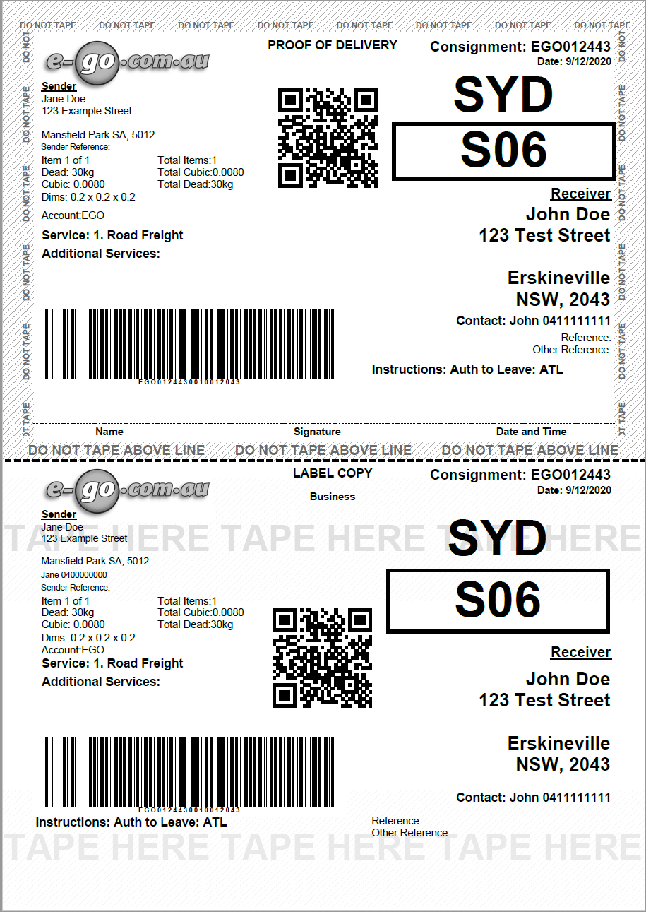 e-go - Dispatching Your Goods